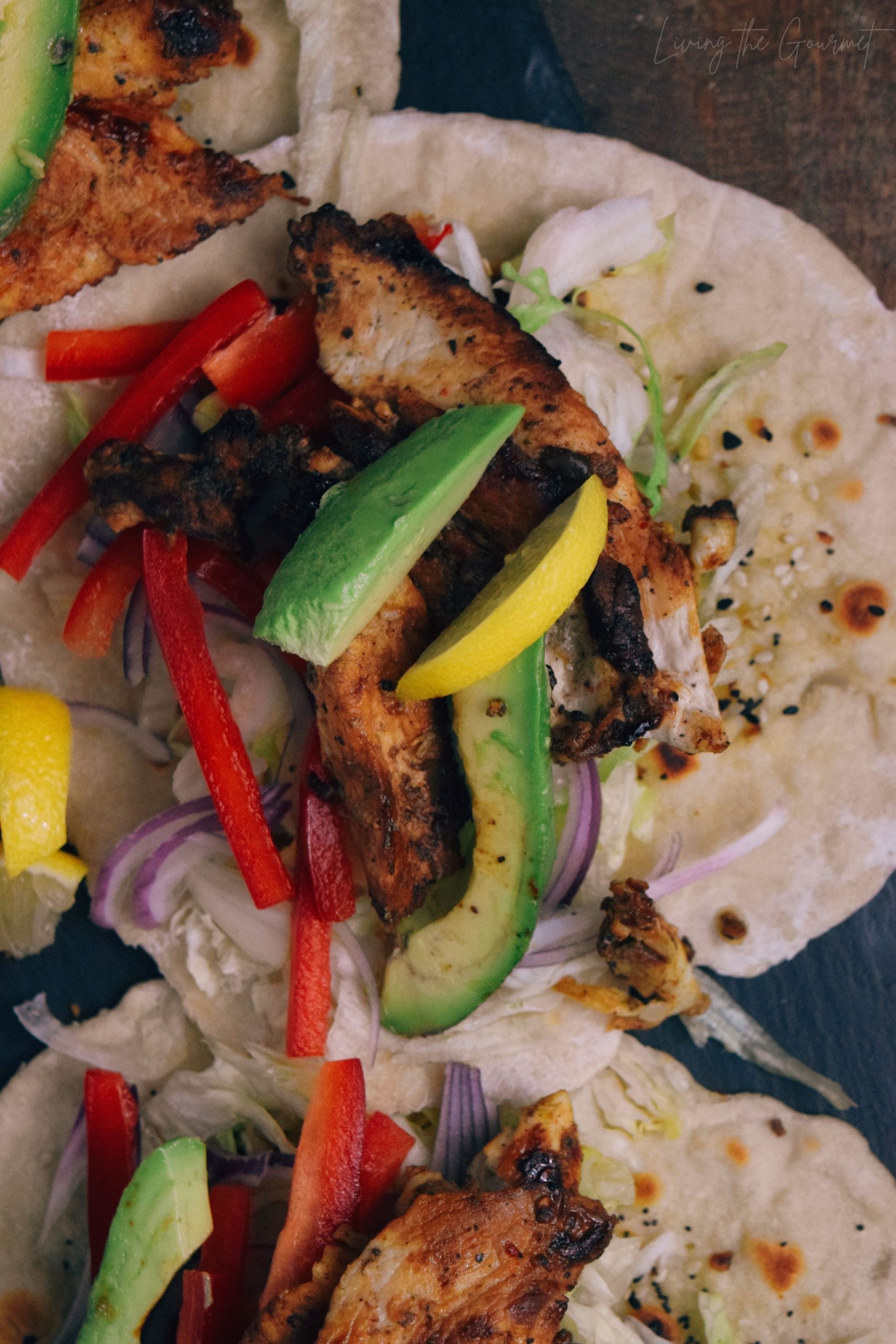 Spicy Chicken Wraps - Living The Gourmet