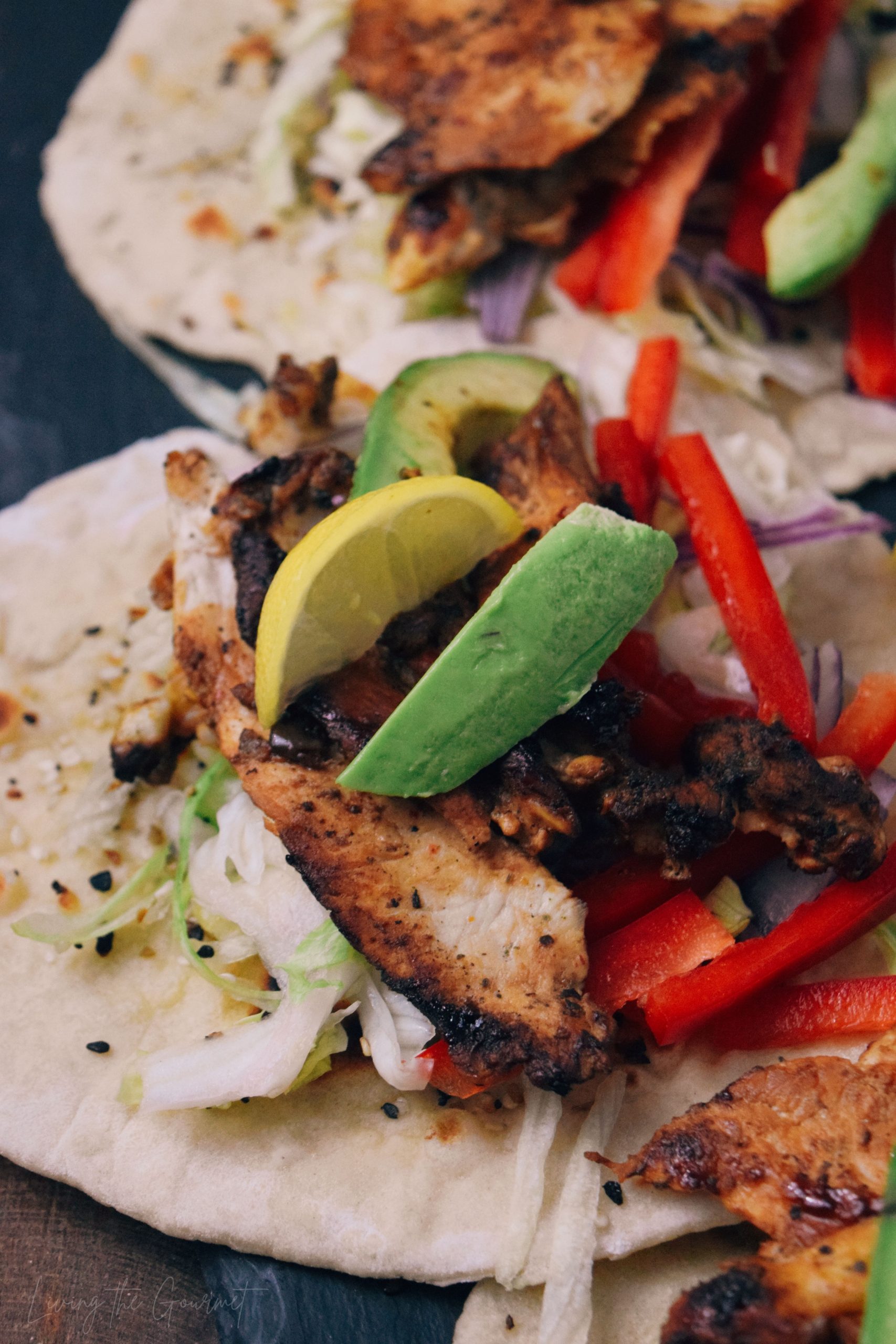 Spicy Chicken Wraps - Living The Gourmet