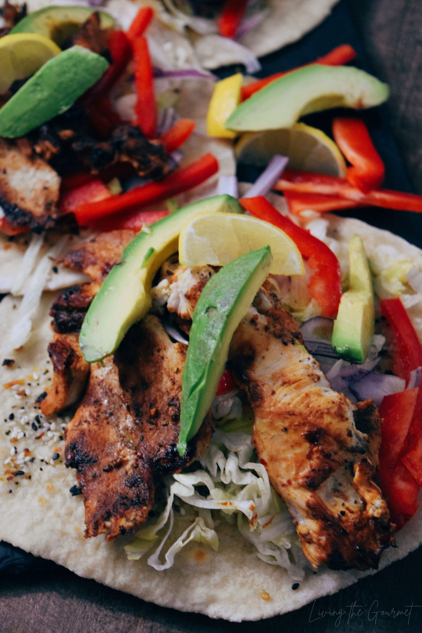 Spicy Chicken Wraps - Living The Gourmet