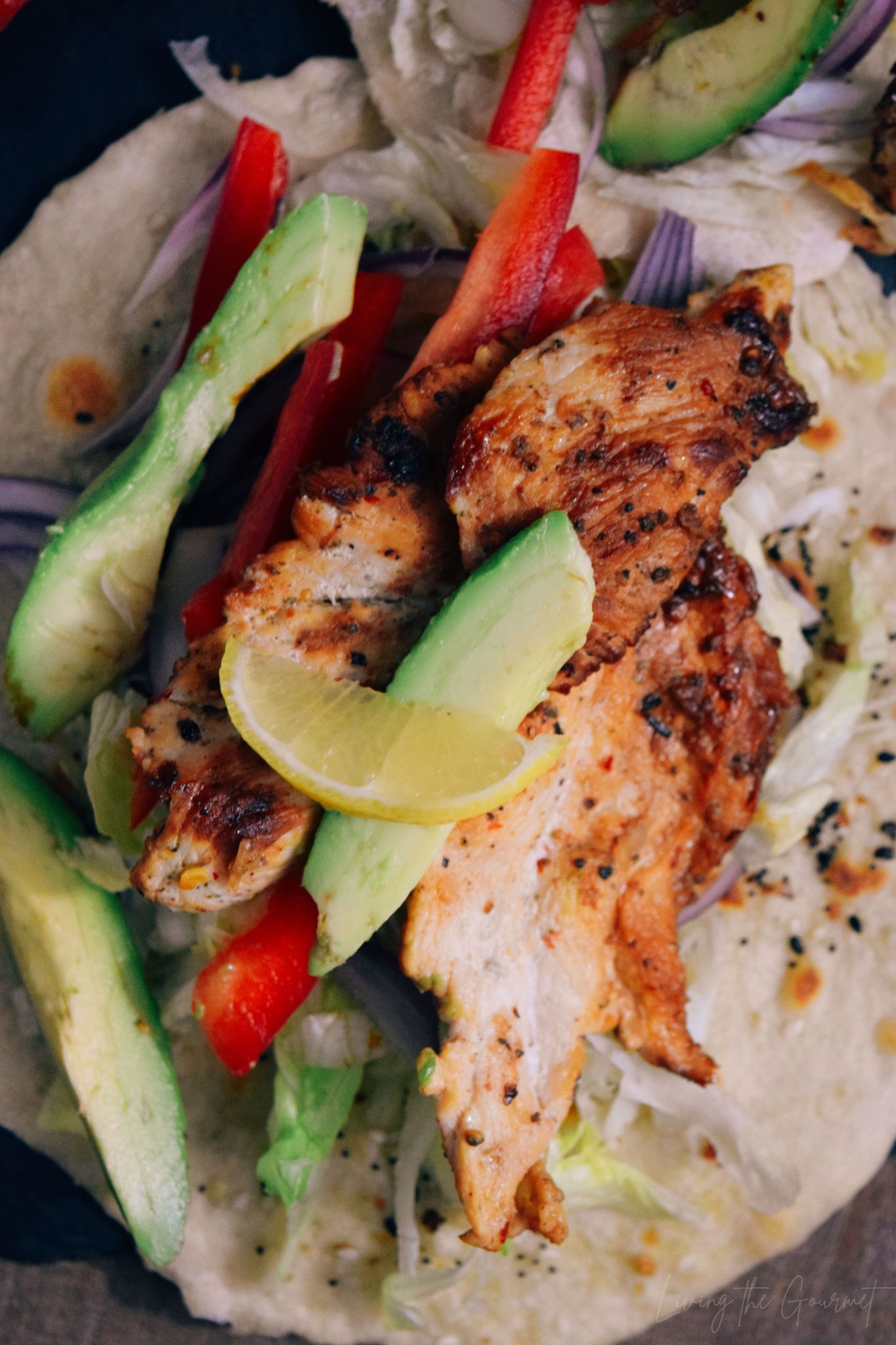 Spicy Chicken Wraps - Living The Gourmet