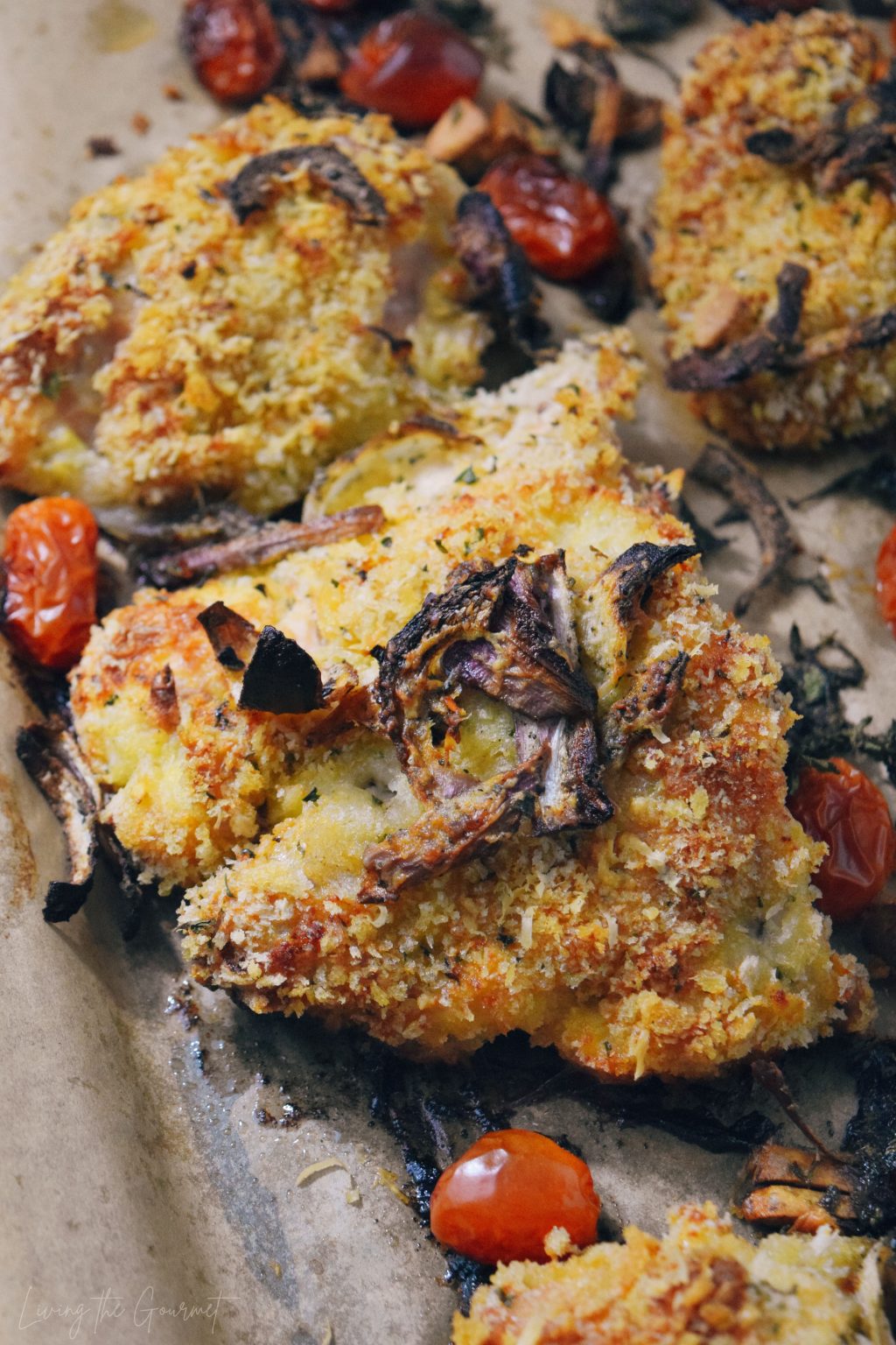 Oven Fried Panko Chicken - Living The Gourmet