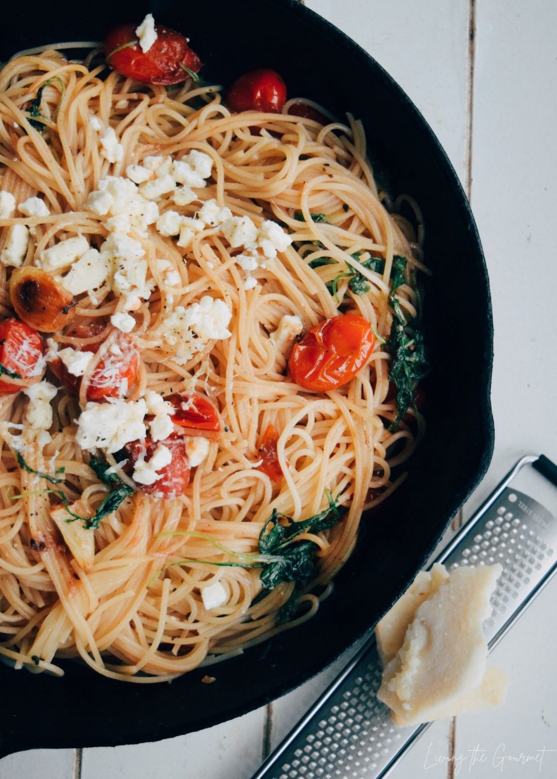 Anchovy & Arugula Pasta - Living The Gourmet