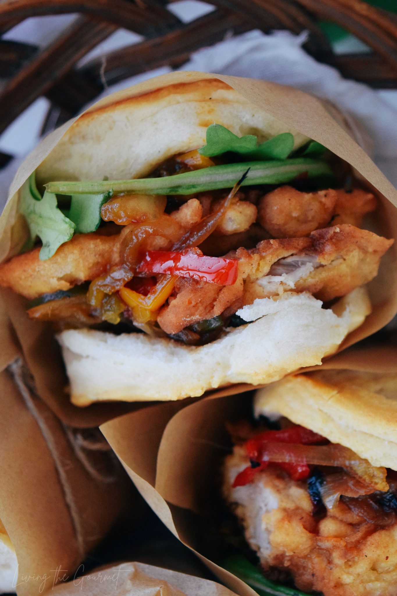Chicken Fried Pork Rib Biscuits - Living The Gourmet