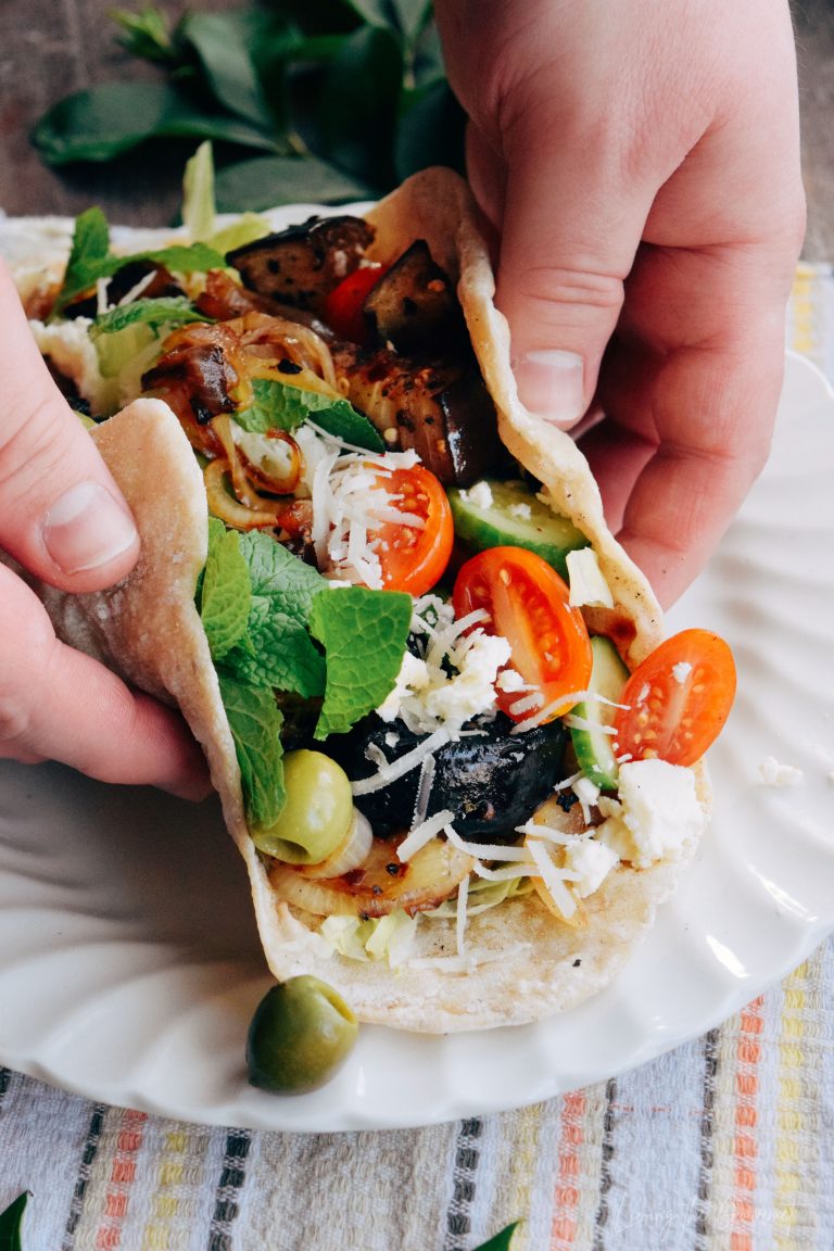 Grilled Eggplant Summer Wraps - Living The Gourmet