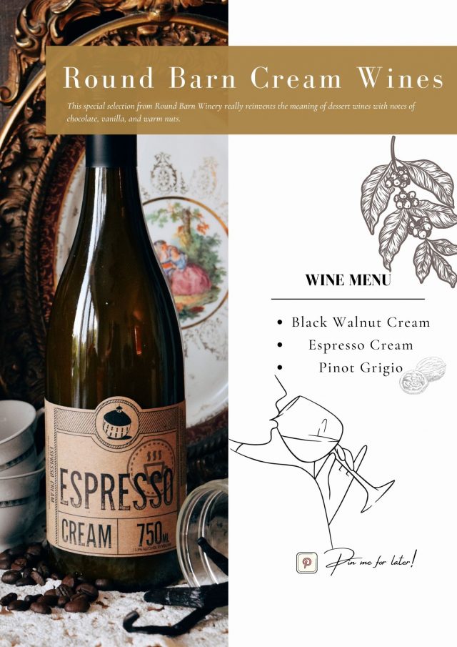 Limited Edition Cream Wines from Round Barn - Living The Gourmet