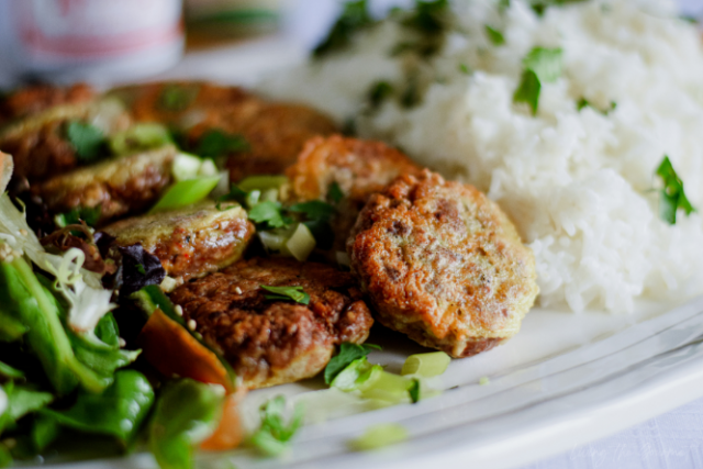 Wanja-jeon (Pan-fried beef and tofu patties) - Living The Gourmet