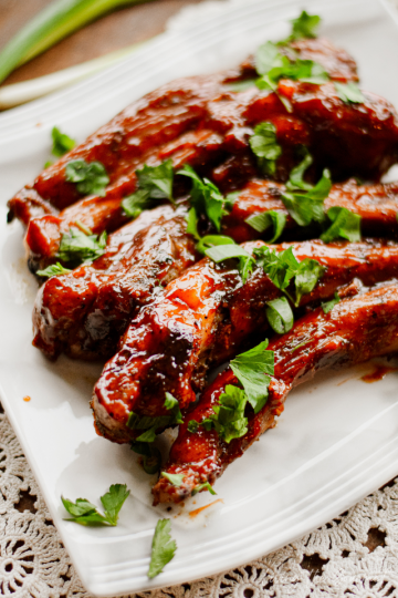 Herby Oven Baked Ribs - Living The Gourmet