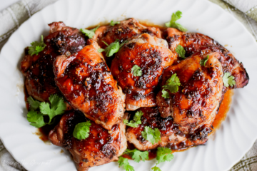 Molasses BBQ Chicken Thighs - Living The Gourmet