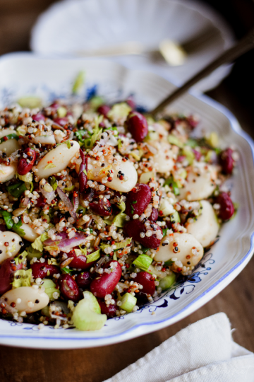 Quinoa Bean Salad - Living The Gourmet