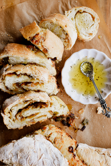 Garlic Stuffed Bread - Living The Gourmet