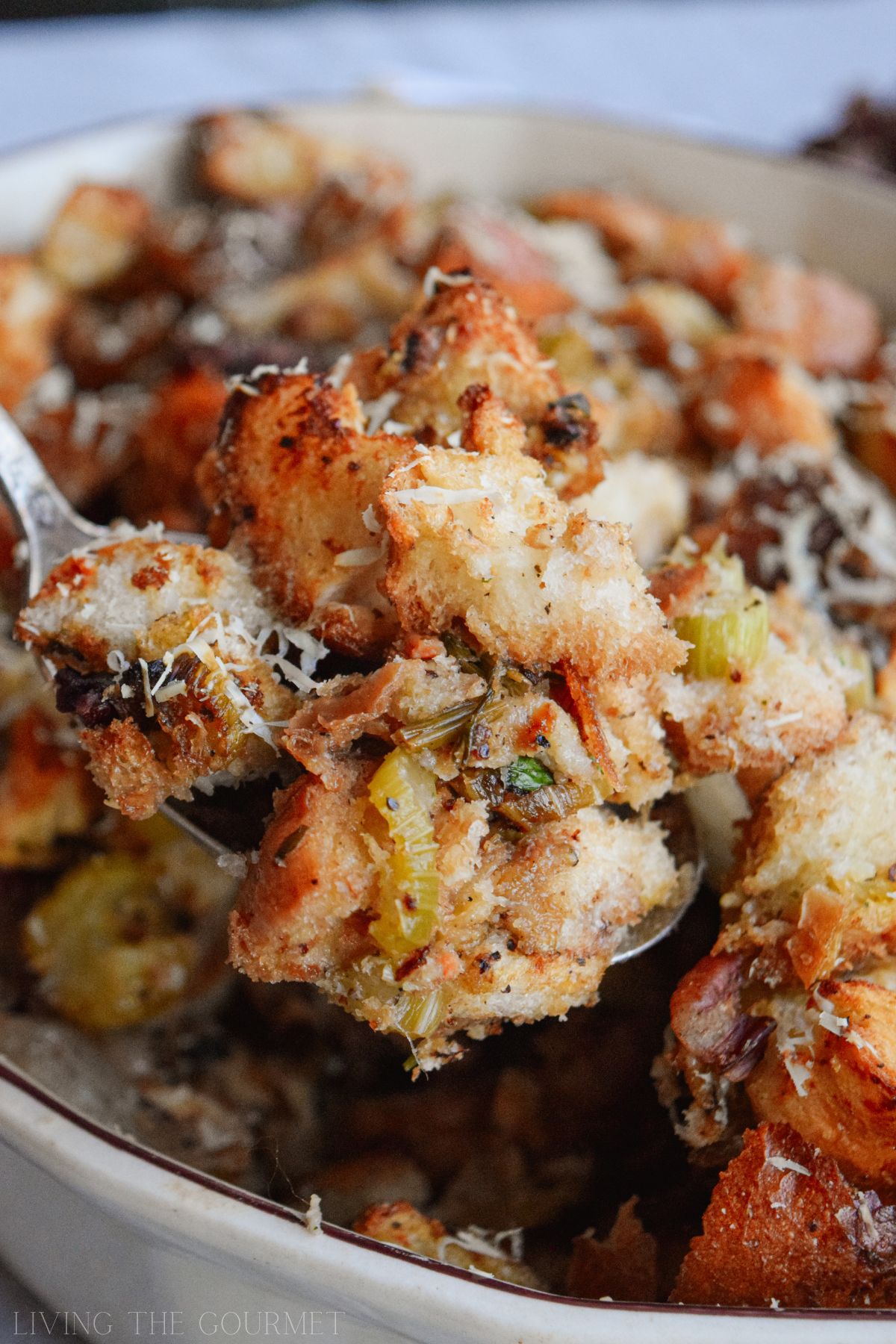 Best Old Fashioned Bread Stuffing Recipe (with sage) - Living The Gourmet