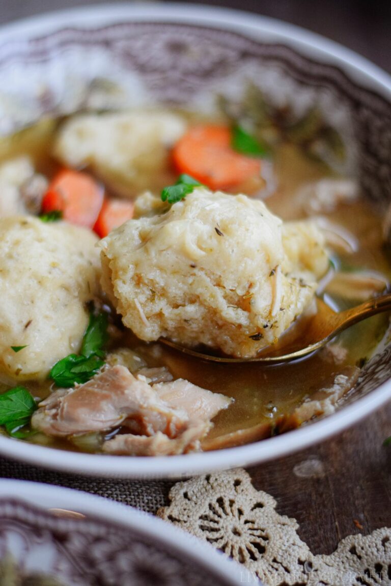 Chicken and Dumplings - Living The Gourmet