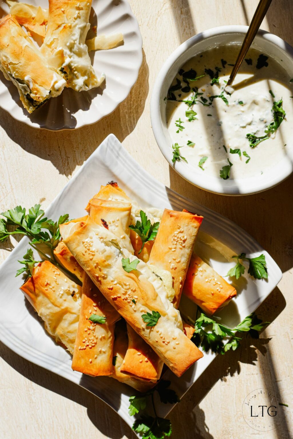 Spinach and Feta Rolls - Living The Gourmet