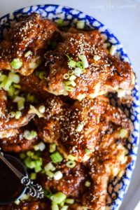 Oven Fried Chicken with Sweet and Spicy Sauce - Living The Gourmet