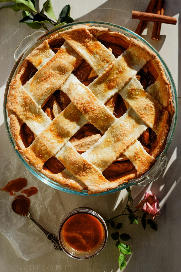 Brandy Caramel Apple Pie - Living The Gourmet