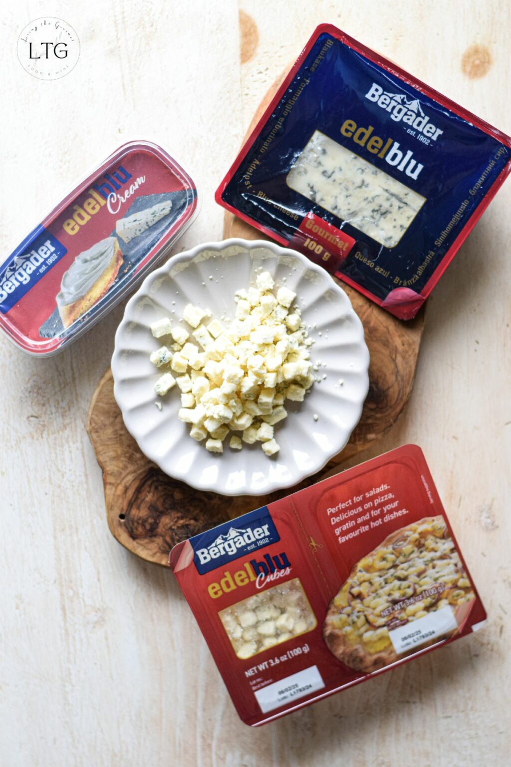 Bergader Blue Cheese and Fig Bruschetta with Honeyed Walnuts - Living ...