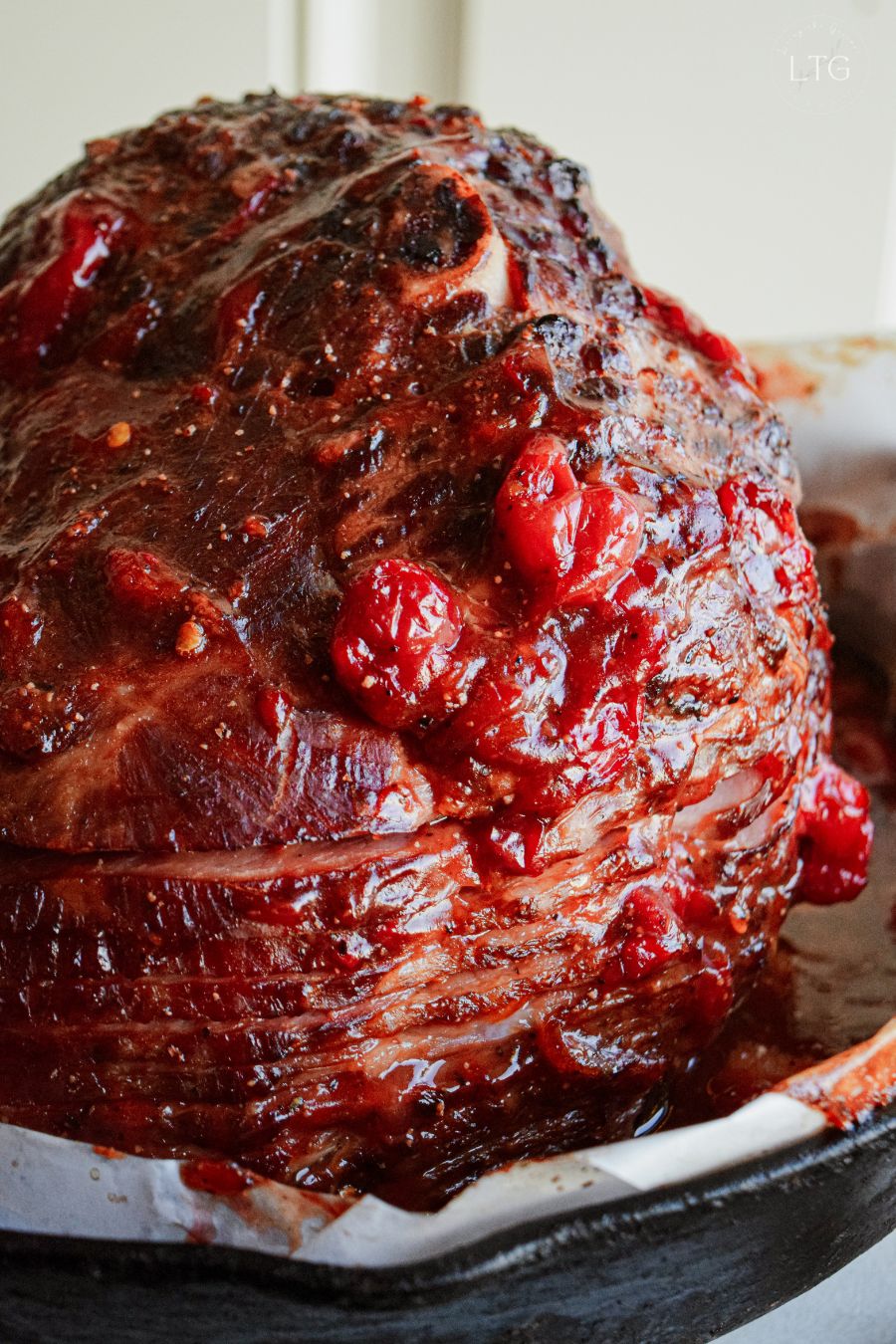 Cherry Glazed Ham (With Step By Step Photos) - Living The Gourmet